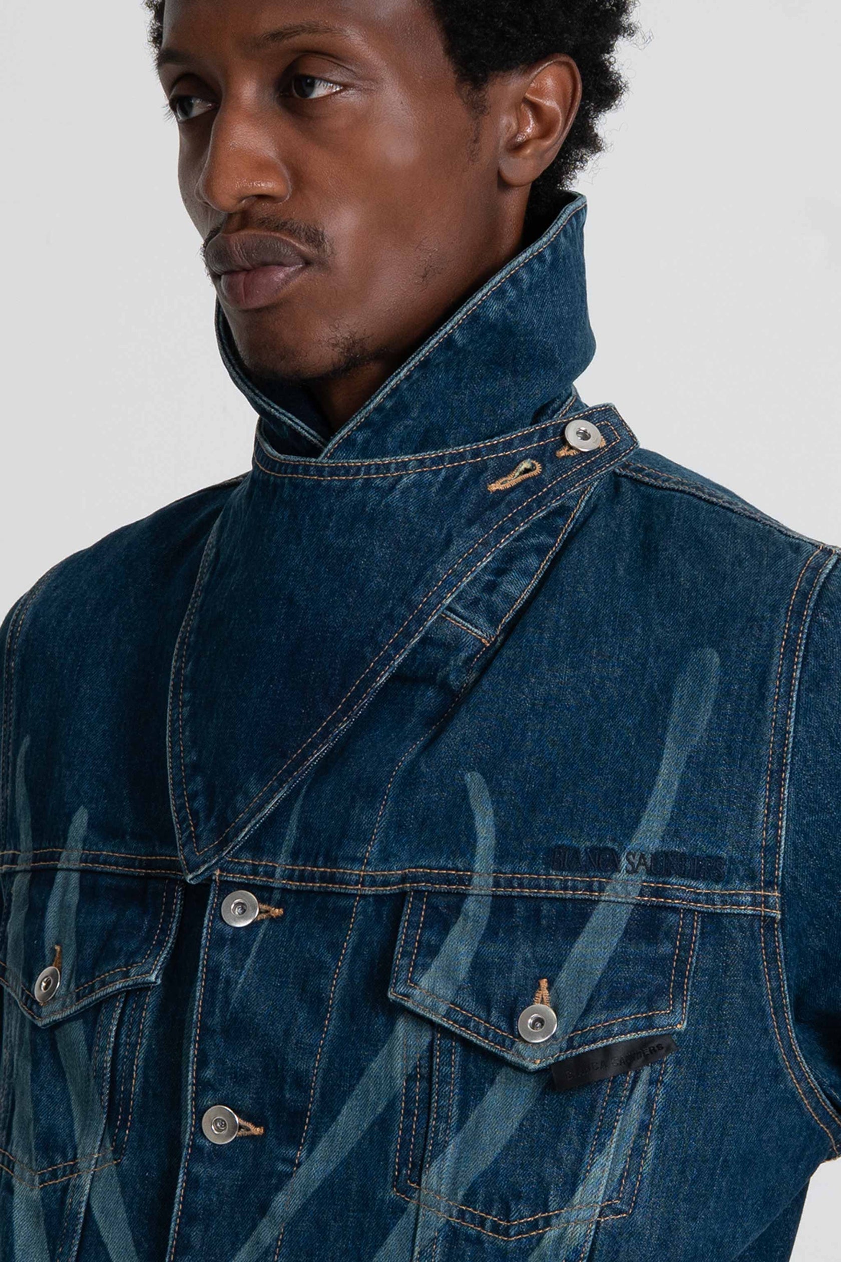Grass Jacket Denim - Recycled Denim Jacket | Bianca Saunders – BIANCA ...